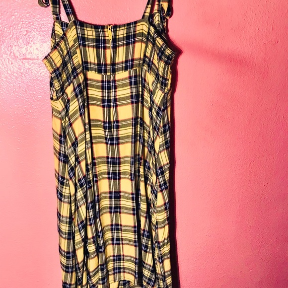 Hot Topic | Dresses | Hot Topic Yellow Plaid Mini Dress | Poshmark